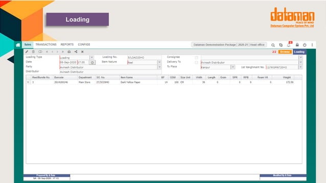 Paper Biz Product Deck by Company Dataman | PPT