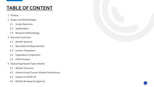 Setting Up a Successful Paperboard Tubes Manufacturing Unit: DPR | PPTX ...