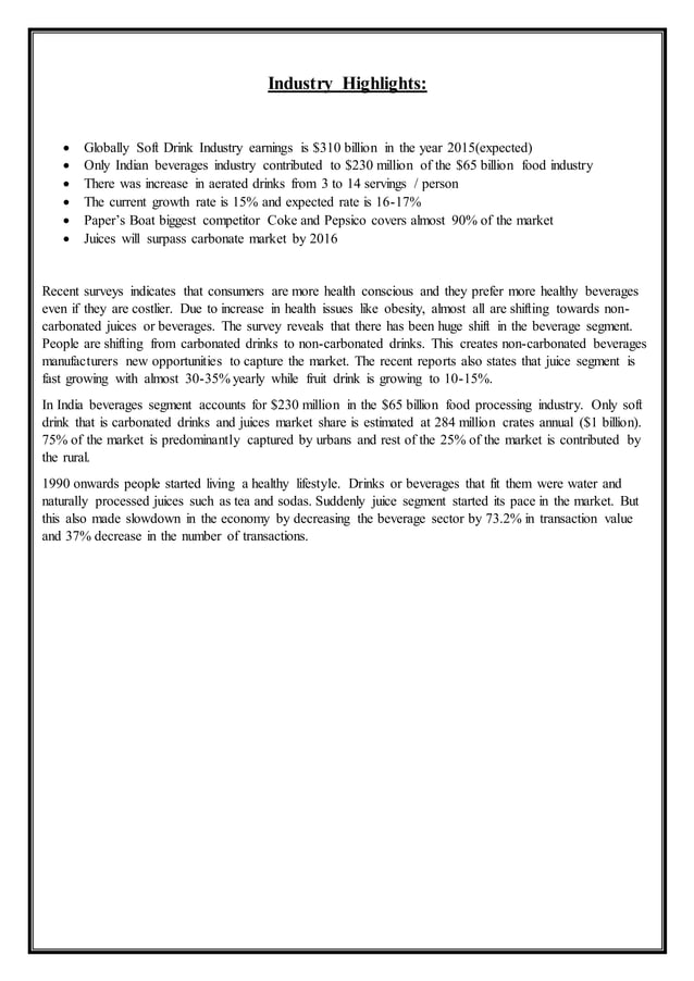 Paper boat 2019 market analysis (factor analysis)) | DOCX