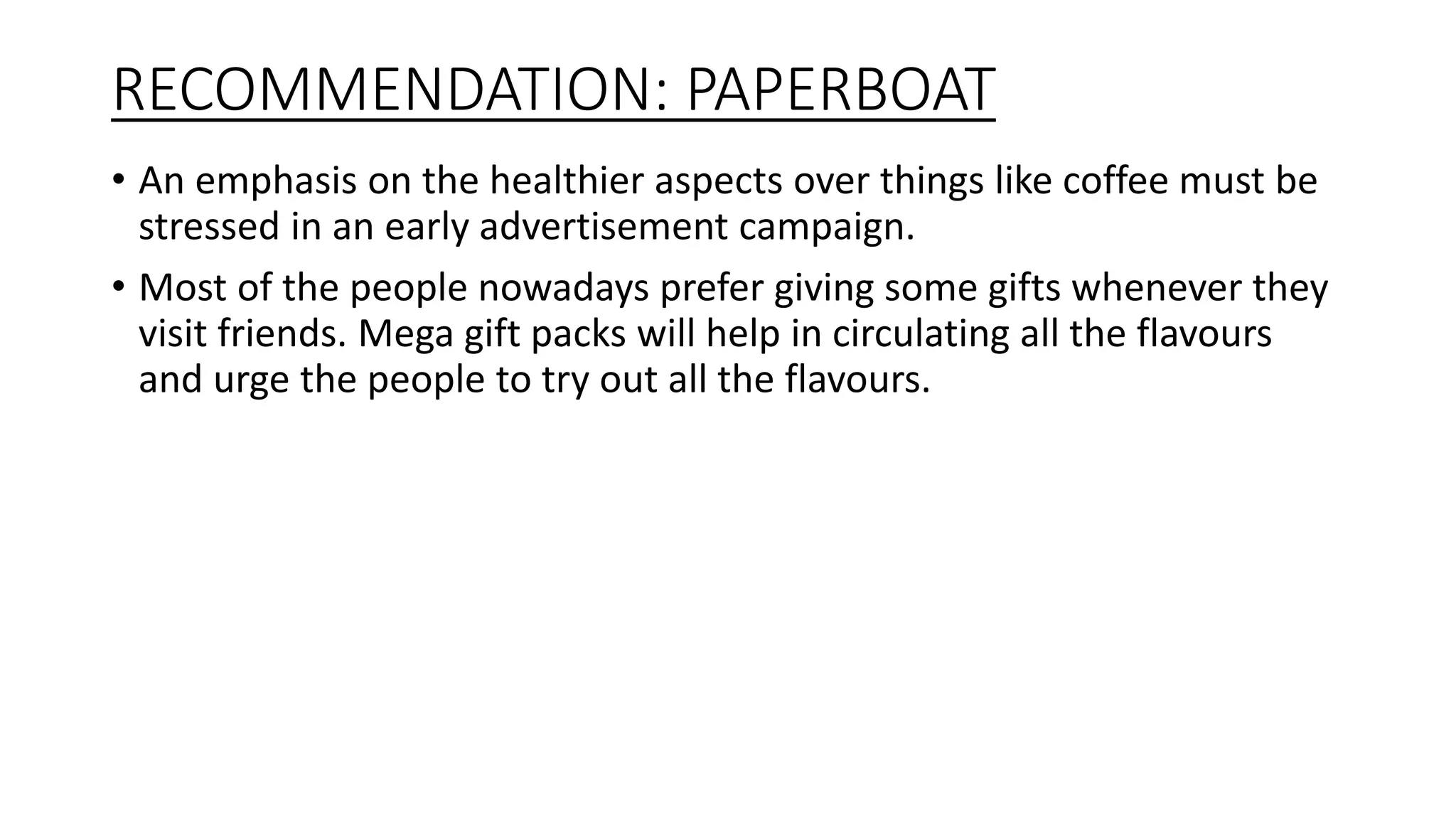 Paper boat marketing strategy for bangalore | PPTX | Marketing and Advertising | Business