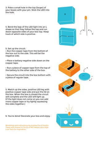 Paper - circuit workshop to make a box | PDF