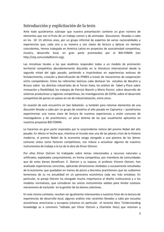 Paper caso cinco terra con Daniella Mazzonis y Marco Dini | DOC