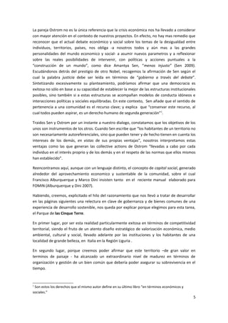 Paper caso cinco terra con Daniella Mazzonis y Marco Dini | DOC