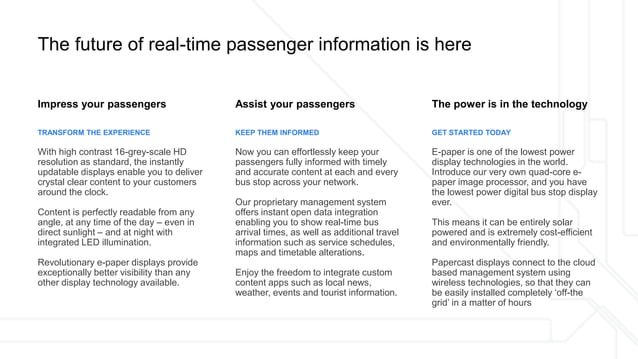 PAPERCAST - POWERING PASSENGER INFORMATION EVERYWHERE | PDF | Computing | Technology & Computing