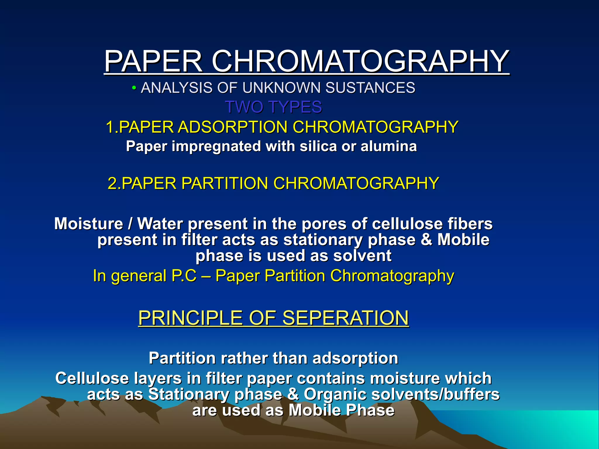 Paper chromatography | PPT