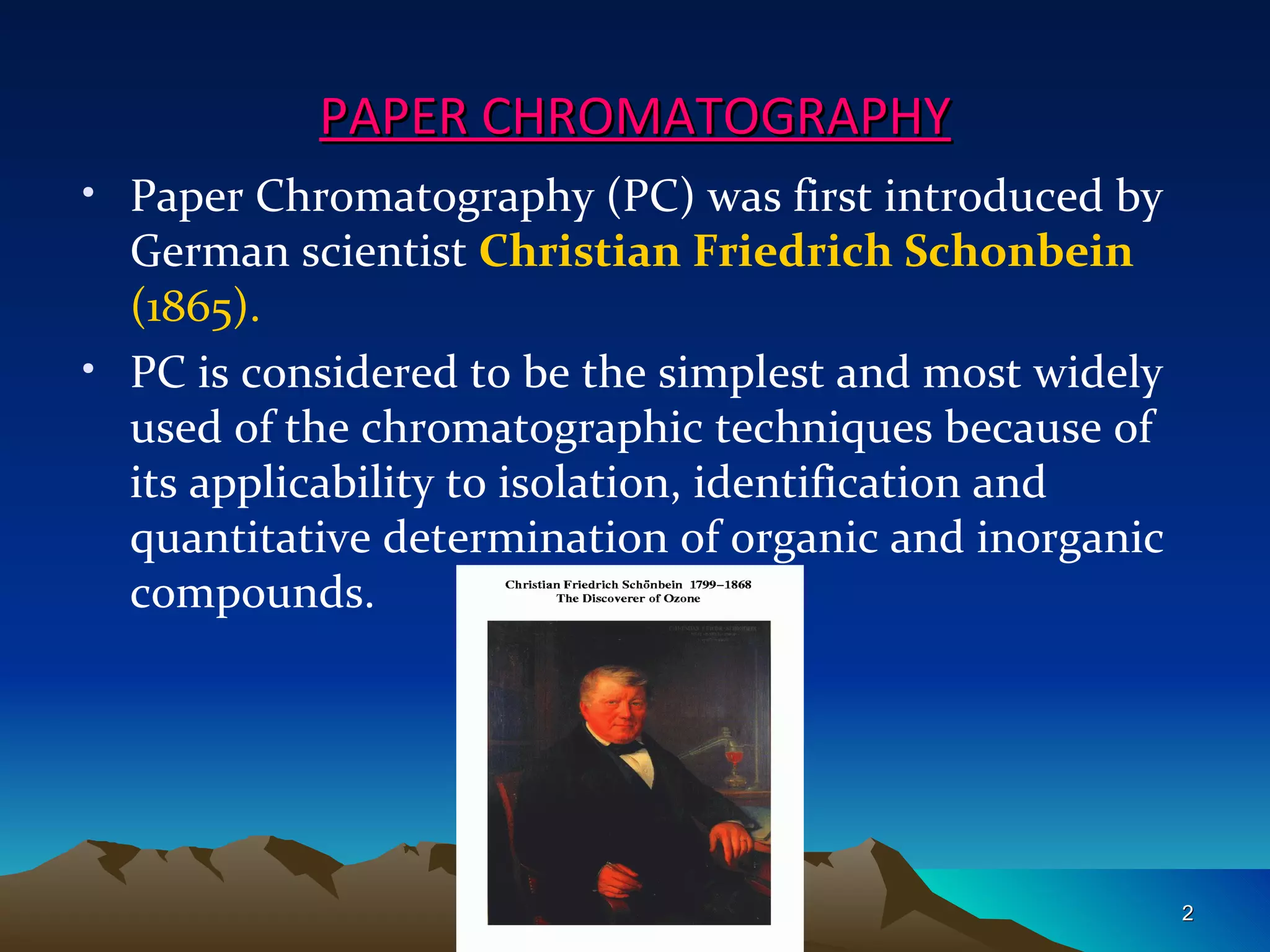 Paper Chromatography PPT (new) | PPT