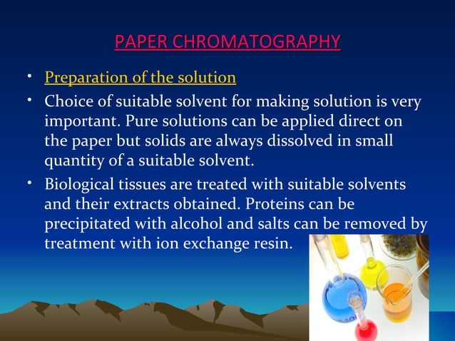 Paper Chromatography PPT (new) | PPT