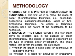 PAPER CHROMATOGRAPHY | PPTX