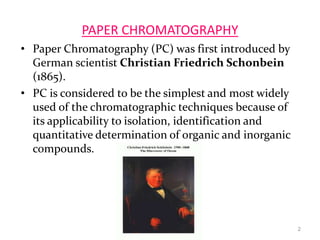 Paper Chromatography or Paper partition chromatography | PPT