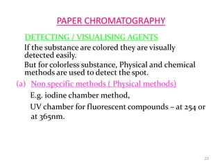 Paper Chromatography or Paper partition chromatography | PPT