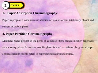 Paper chromatography by Mr. Vinayak Bodhankar | PDF