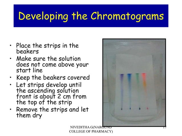 Paper Chromatography, principles, introduction and applications | PPT