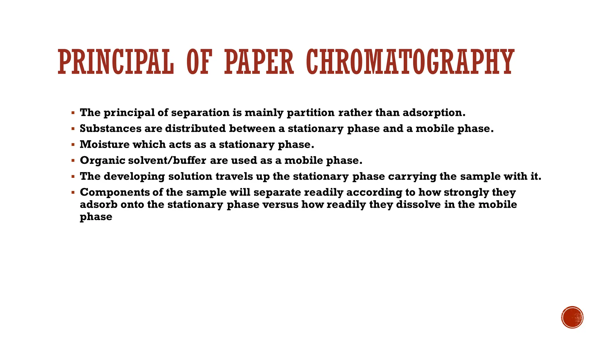 paper chromatography. The topic covered by definition of paper ...