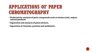What is paper chromatography, principal, procedure,types, diagram ...