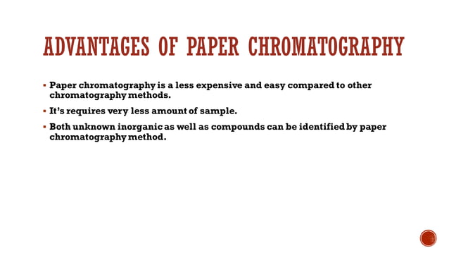 paper chromatography. The topic covered by definition of paper ...