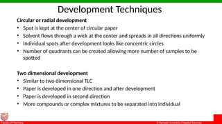 In paper chromatography there are two phases one is the stationary ...