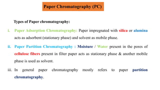 Paper chromatography Instrmental method of analysis | PPTX