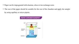 Paper chromatography Instrmental method of analysis | PPTX