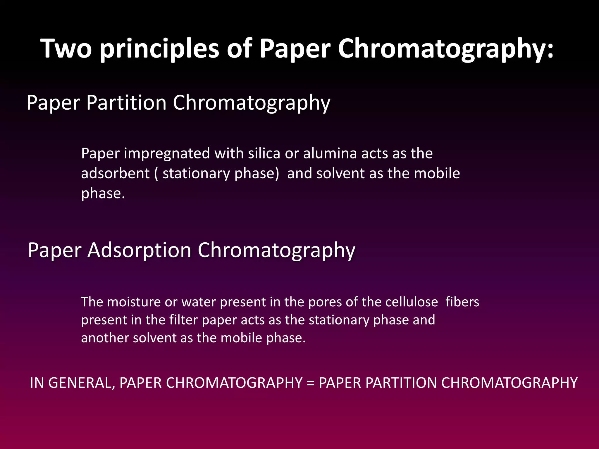 Paper chromatography(final) | PPTX