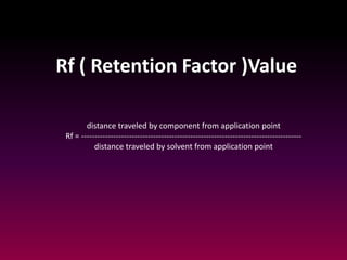 Paper chromatography(final) | PPTX