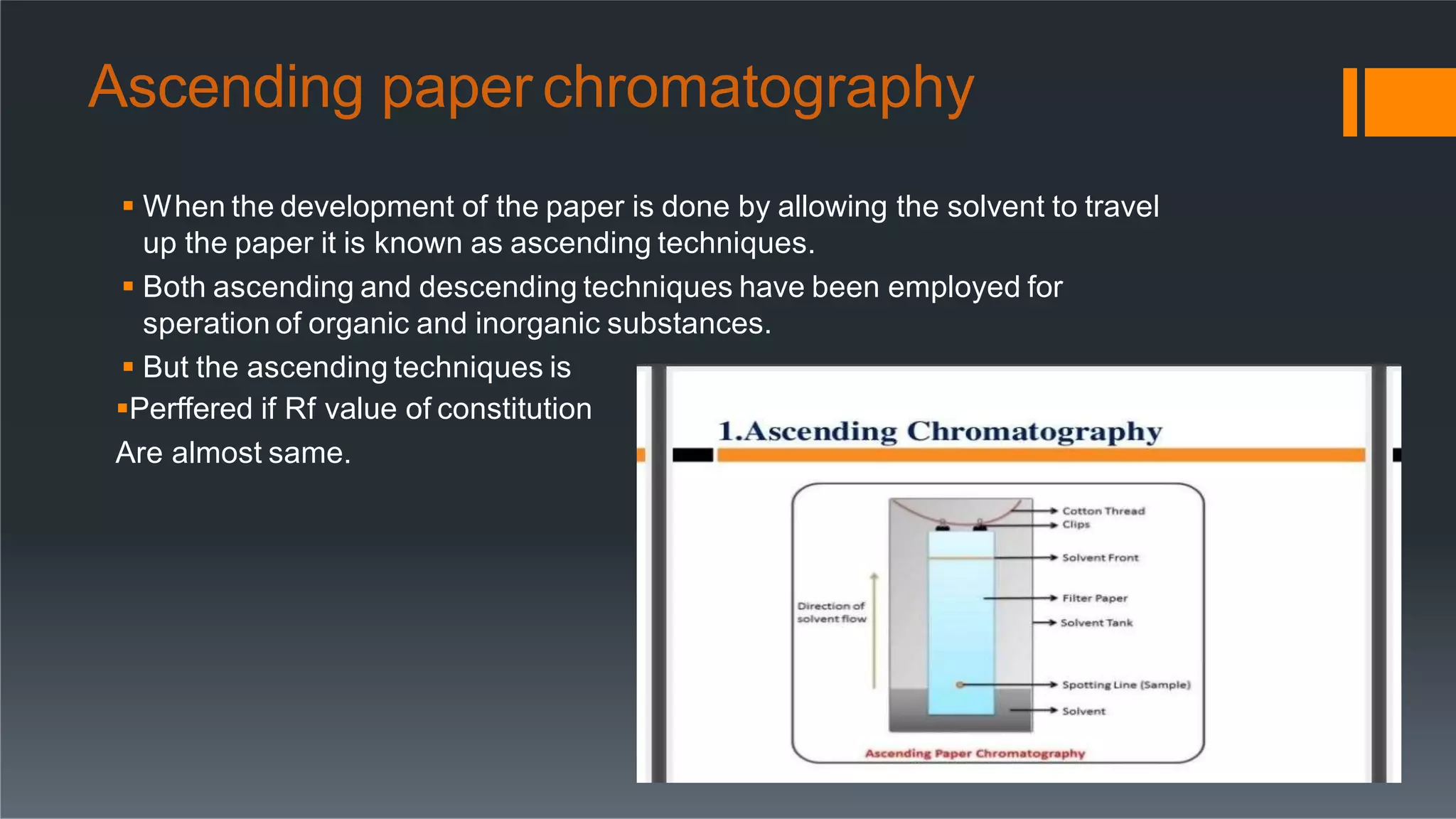 Paper chromatography its types and applications... | PPTX
