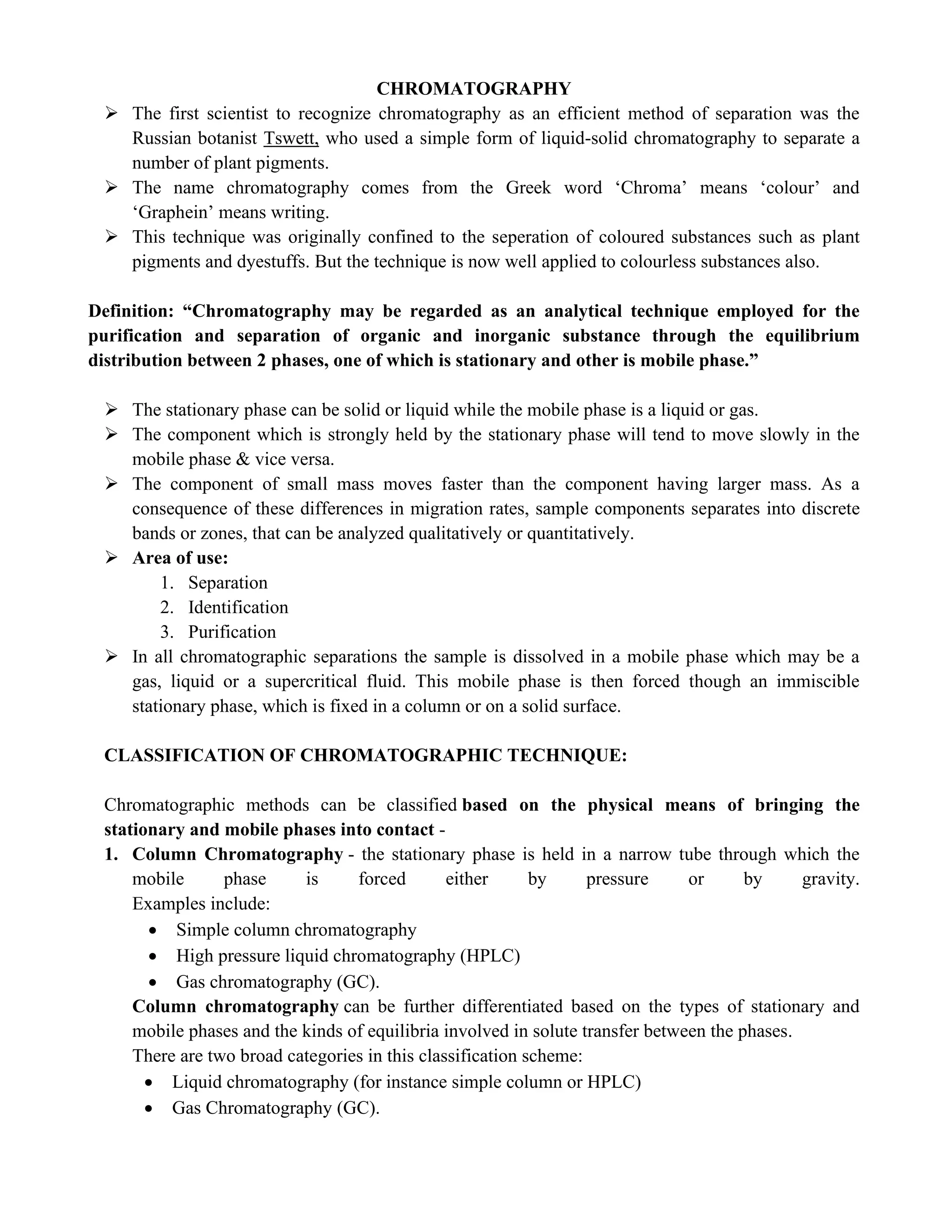 Chromatography- Paper chromatography pdf | PDF