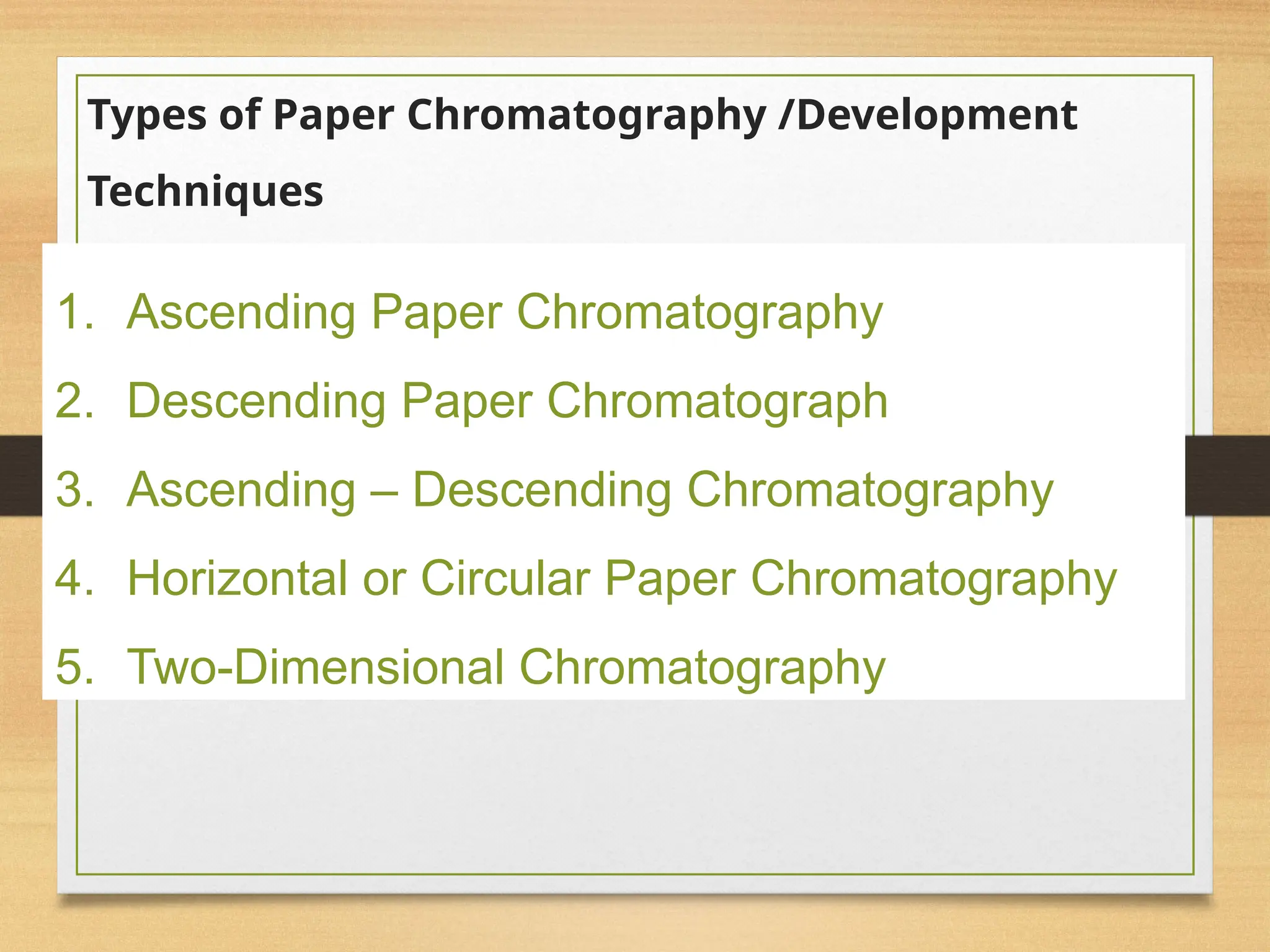 Paper Chromatography(ascending descending circular 2 dimensional Unit ...