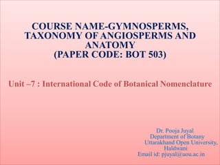 Paper Code-BOT503 (Gymnosperms, Taxonomy of Angiosperms and Anatomy).pdf