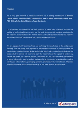 Paper Combines, Maharashtra, Printed Label | PDF | Desktop Publishing ...