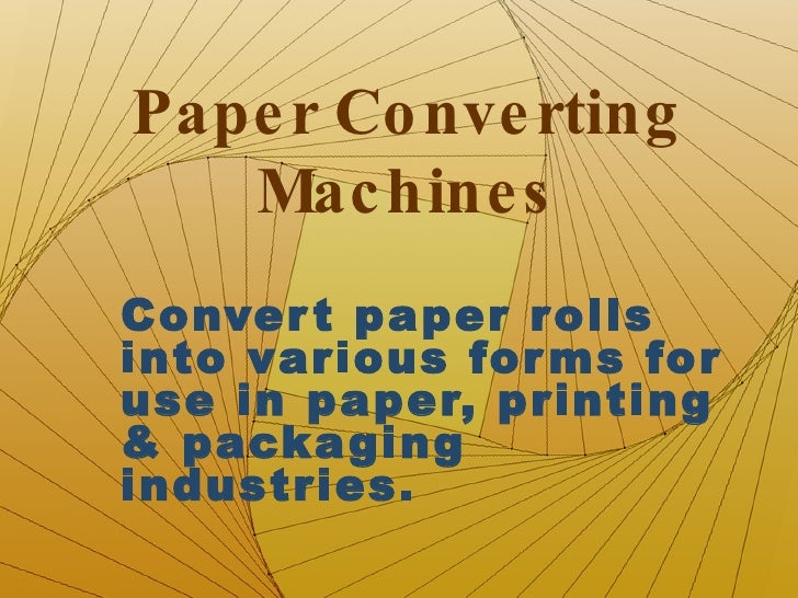Paper Converting