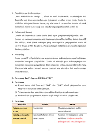 Penjelasan COSO & COBIT | PDF