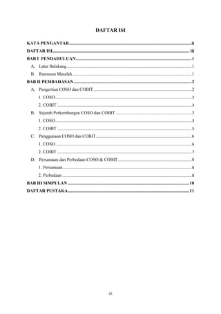Penjelasan COSO & COBIT | PDF