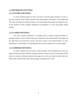 Paper counting machine final. | DOC