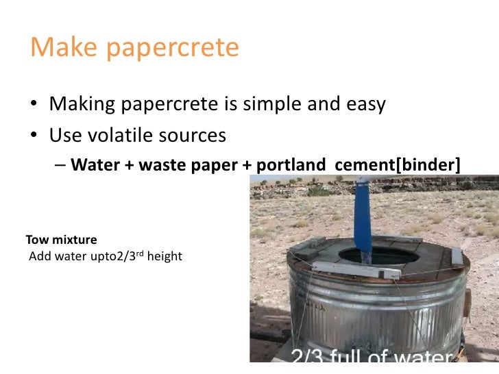 Building With Papercrete Pdf To Jpg - easysitelearn