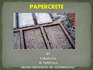 Papercrete | PPTX
