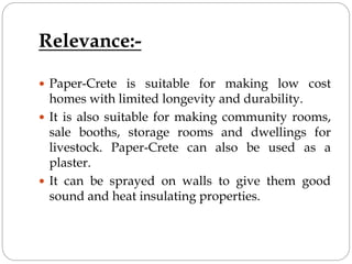 Papercrete | PPTX