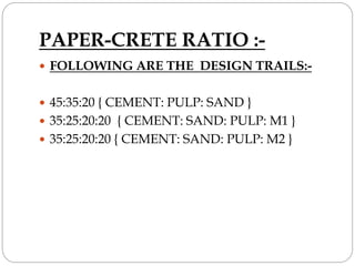 Papercrete | PPTX