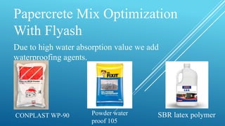 STUDIES ON DURABILITY, STRENGTH AND STRUCTURAL PROPERTIES OF FLYASH ...