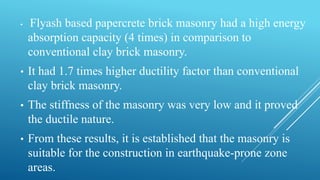 Fly ash based Papercrete bricks | PPT