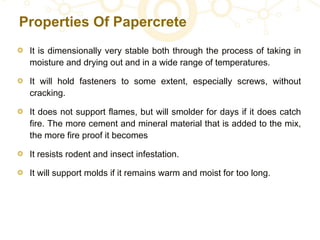 Papercrete 1 | PPT