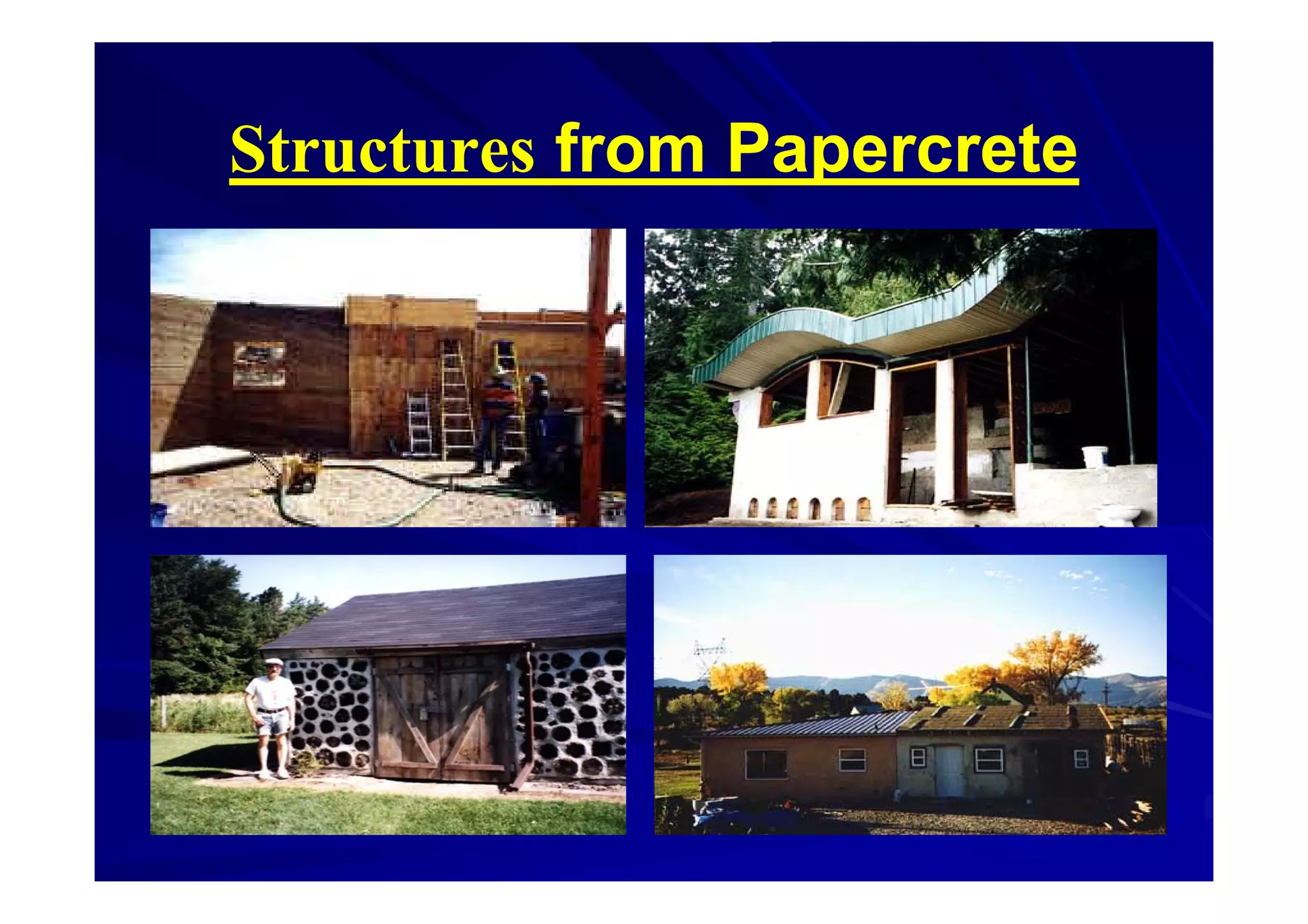 Papercrete presentation by udra balakrishnan | PDF