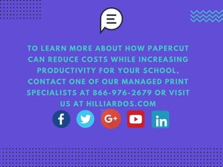 Benefits of Papercut For Education | PPT
