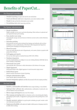 PaperCut Fact Sheet Overview | PDF