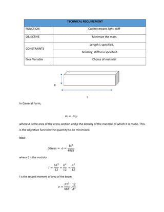 Material Selection for Paper cutlery manufacturing | PDF
