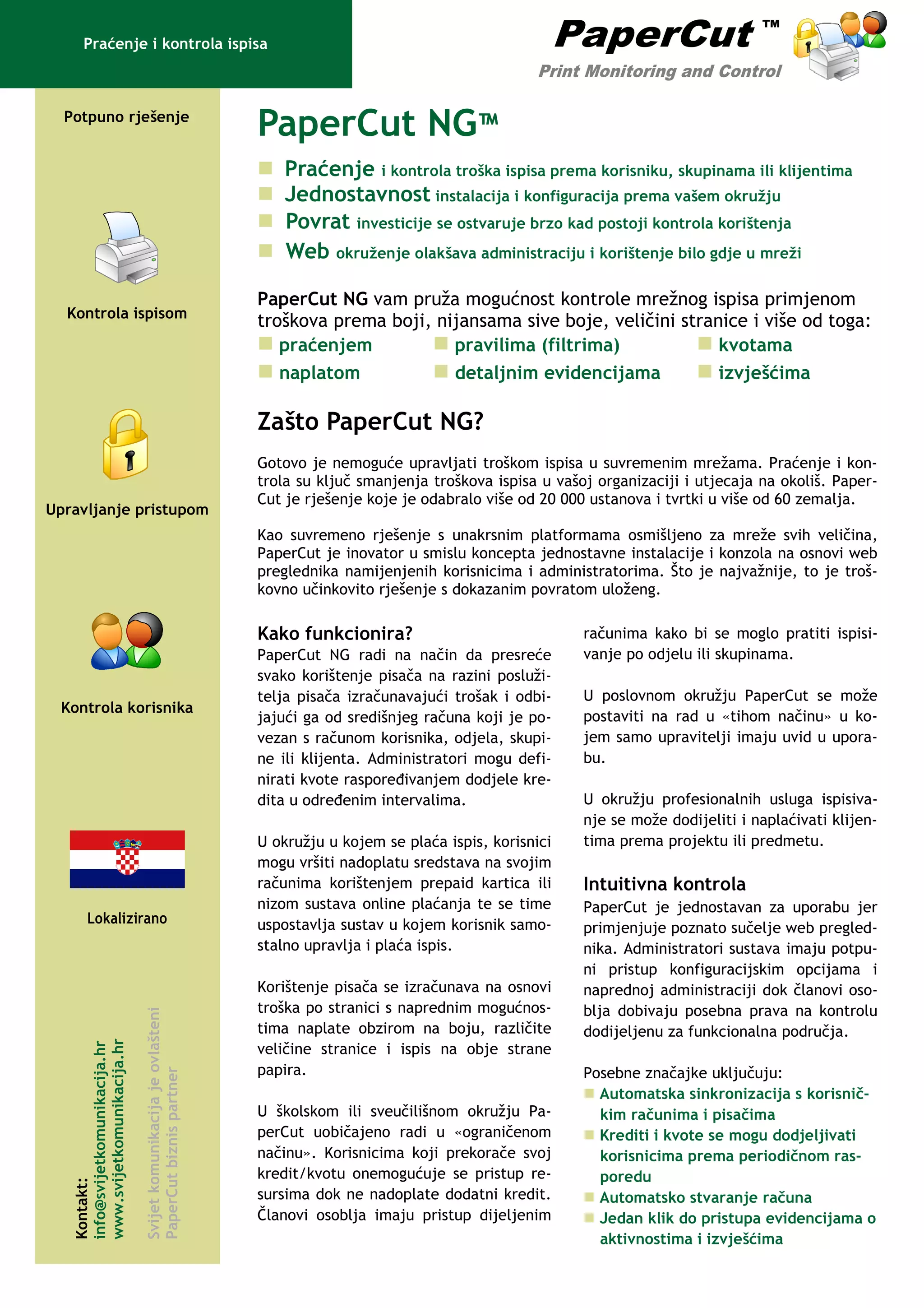 PaperCut NG katalog, Hrvatska verzija | PDF