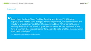 PaperCut Real Estate Shared Office | PPTX