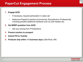 Paper cut toshiba acdi e-learning-12.5.1 | PPTX