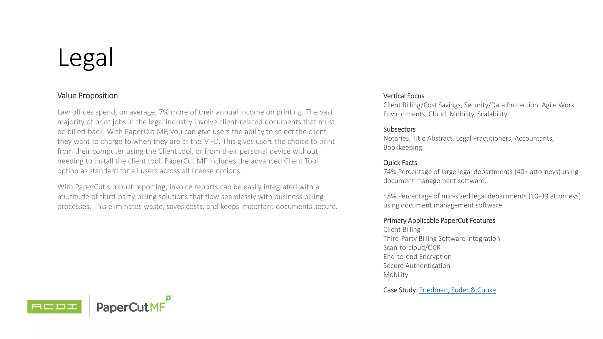 PaperCut MF Verticals | PPTX