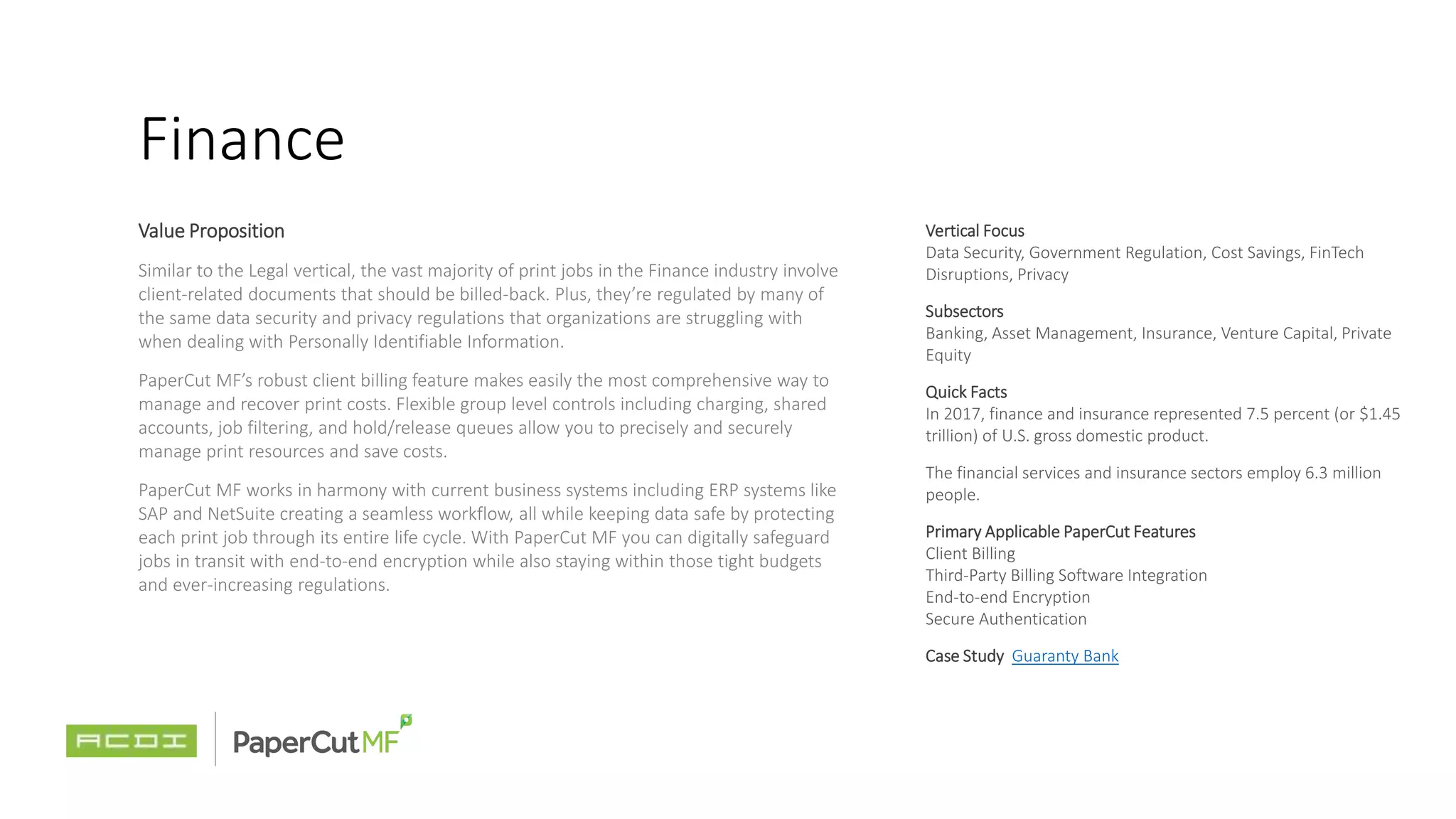 PaperCut MF Verticals | PPTX