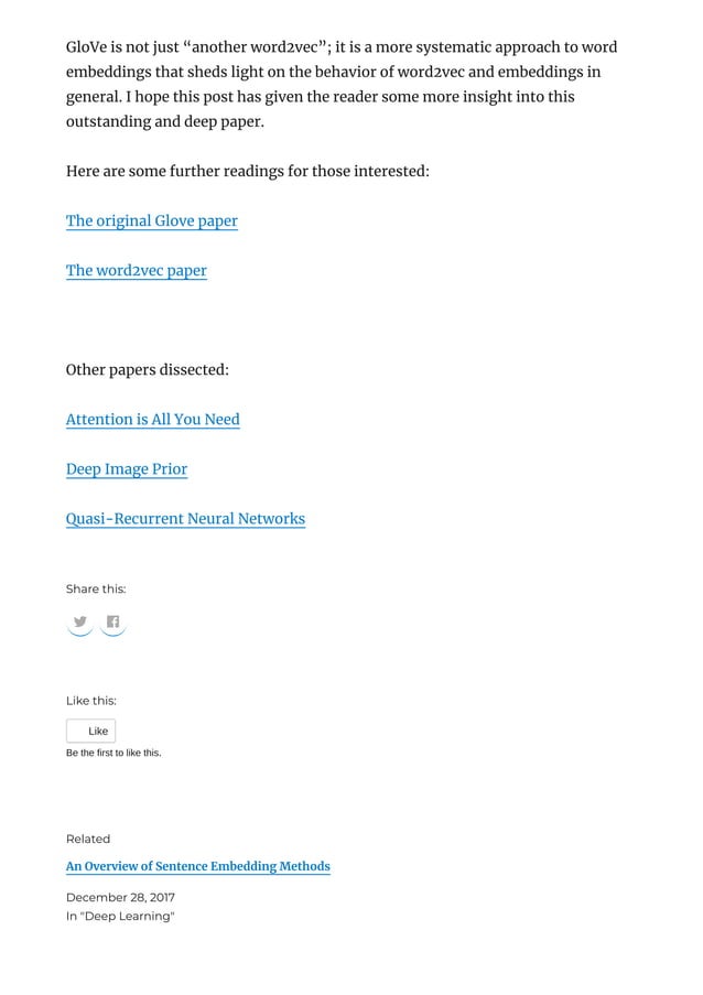 Paper dissected glove_ global vectors for word representation_ explained _ machine learning ...